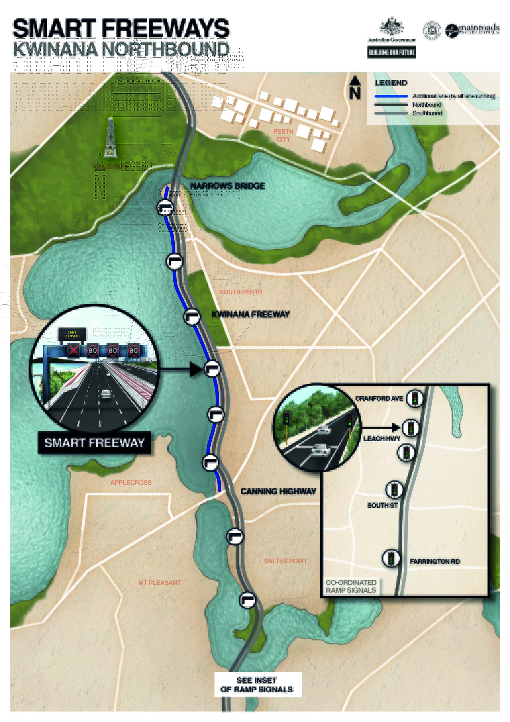 Construction underway on $47m Kwinana Northbound Smart Freeway project